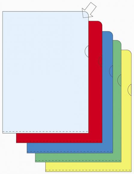 Plastmapp A4 0,18mm PP Copy Safe