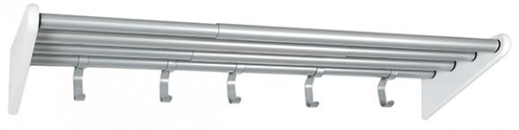 Hatthylla justerbar 80-130cm vit
