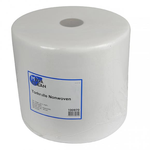 Industrirulle MegaClean nonwoven luddfri 225m, 1-lager vit